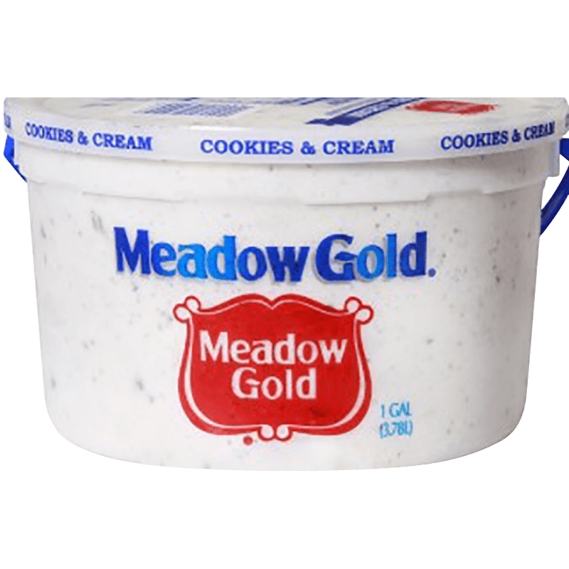 Cookies & Cream Ice Cream 1 Gallon - Meadow Gold® Dairy