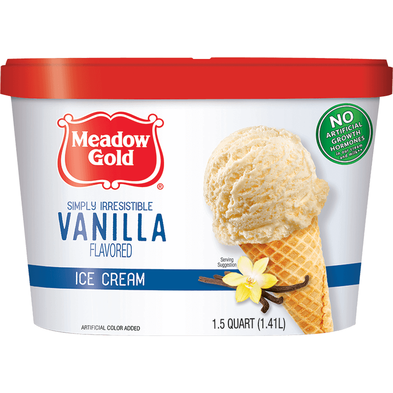 Vanilla Ice Cream 1 5 Quart Meadow Gold Dairy